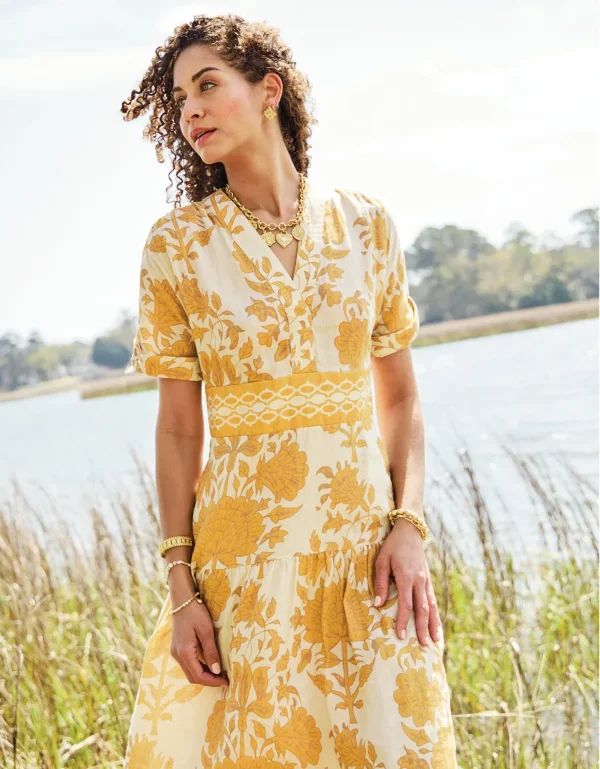 Natalee Midi Dress McAllister Boho Gold - Smart Shopping Starts Here ...